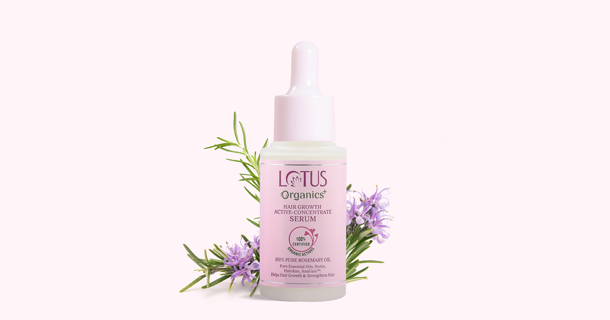 Lotus Organics + introduces its Hair Growth Active- Concentrate Serum ...